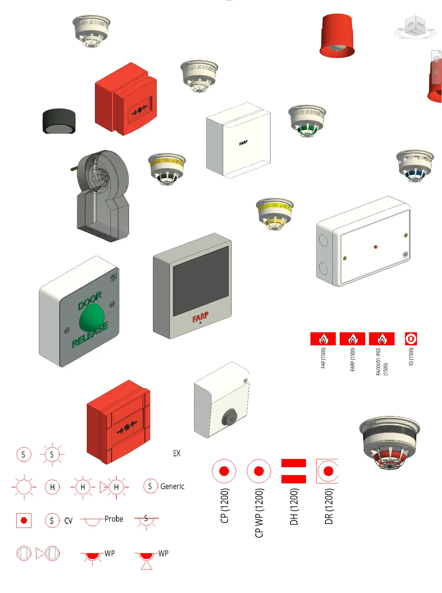 Fire Alarm Devices Revit Families - PD